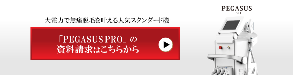 基本性能＋高機能 でサロンの大繁栄を支えるナンバーワン PEGASUS PRO | 業務用脱毛機ペガサス